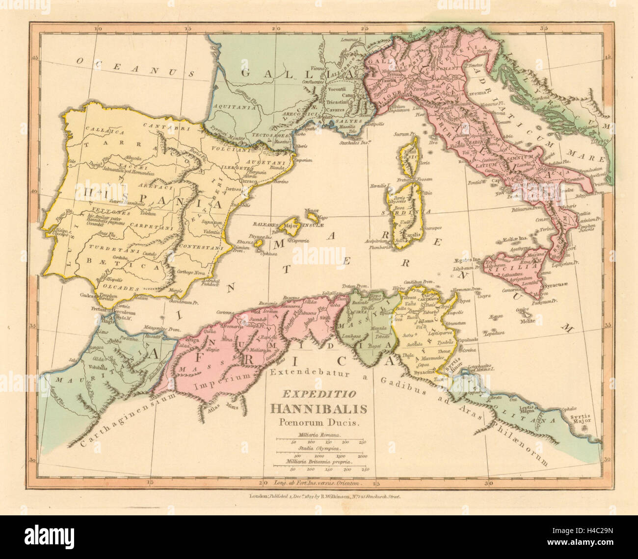 Western mediterranean map hi-res stock photography and images - Alamy