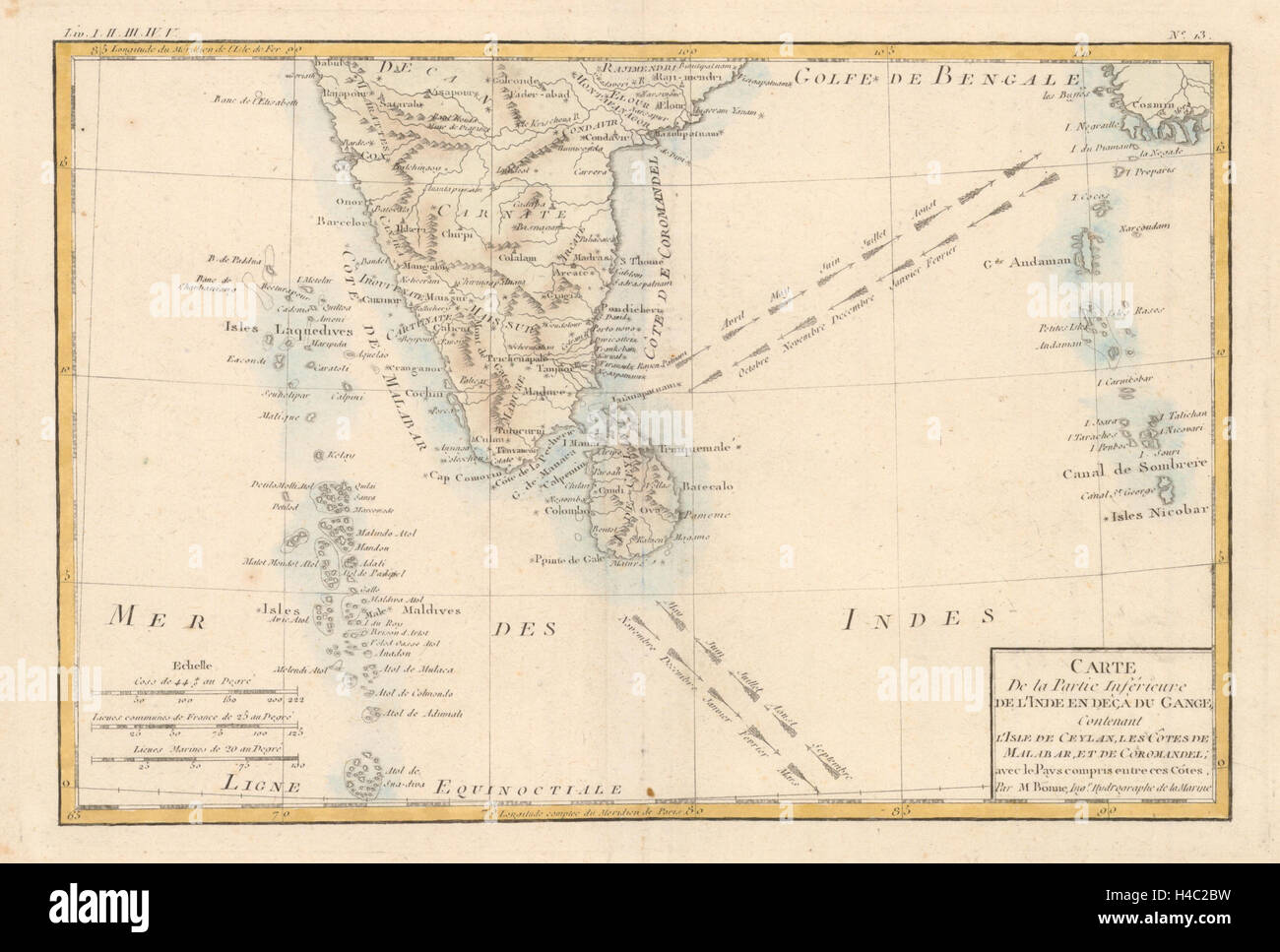 India map 18th century hi-res stock photography and images - Alamy