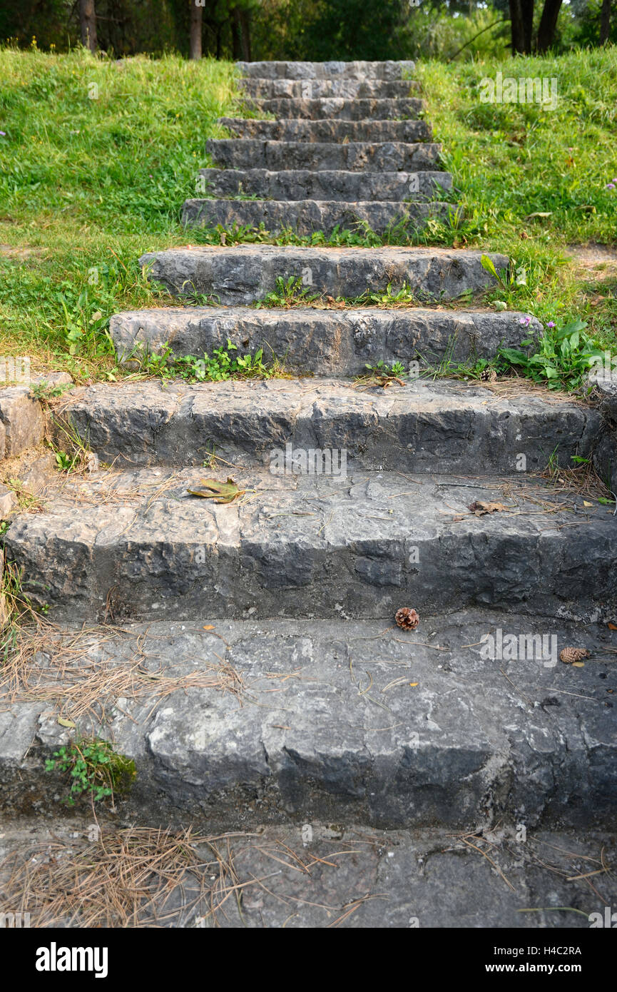 Italy stairs stone hi-res stock photography and images - Alamy