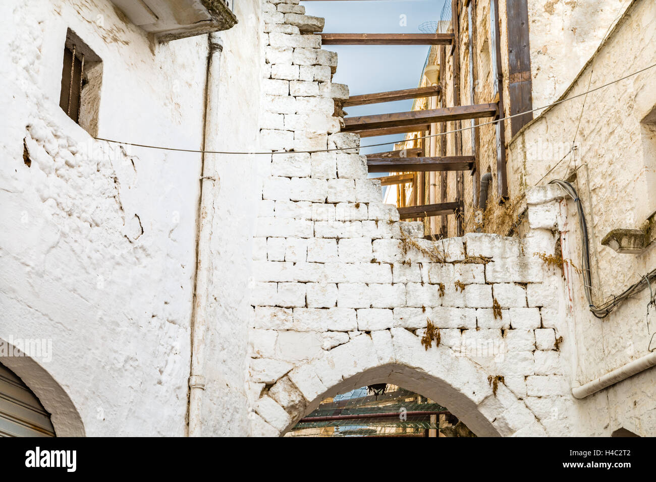 ancient whitewashed building of Ostuni, The White City Stock Photo - Alamy