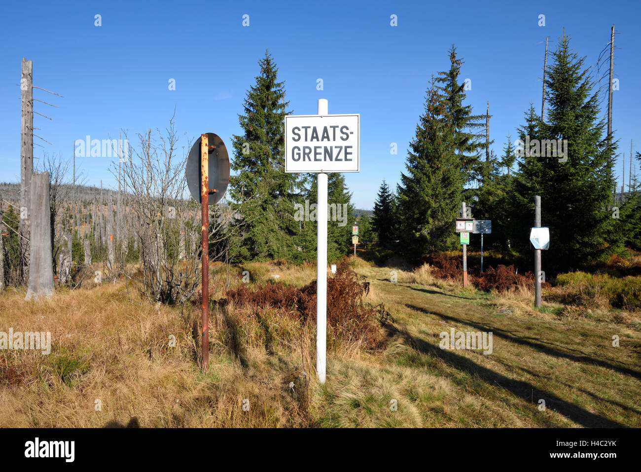State border, landscape, autumn Stock Photo - Alamy