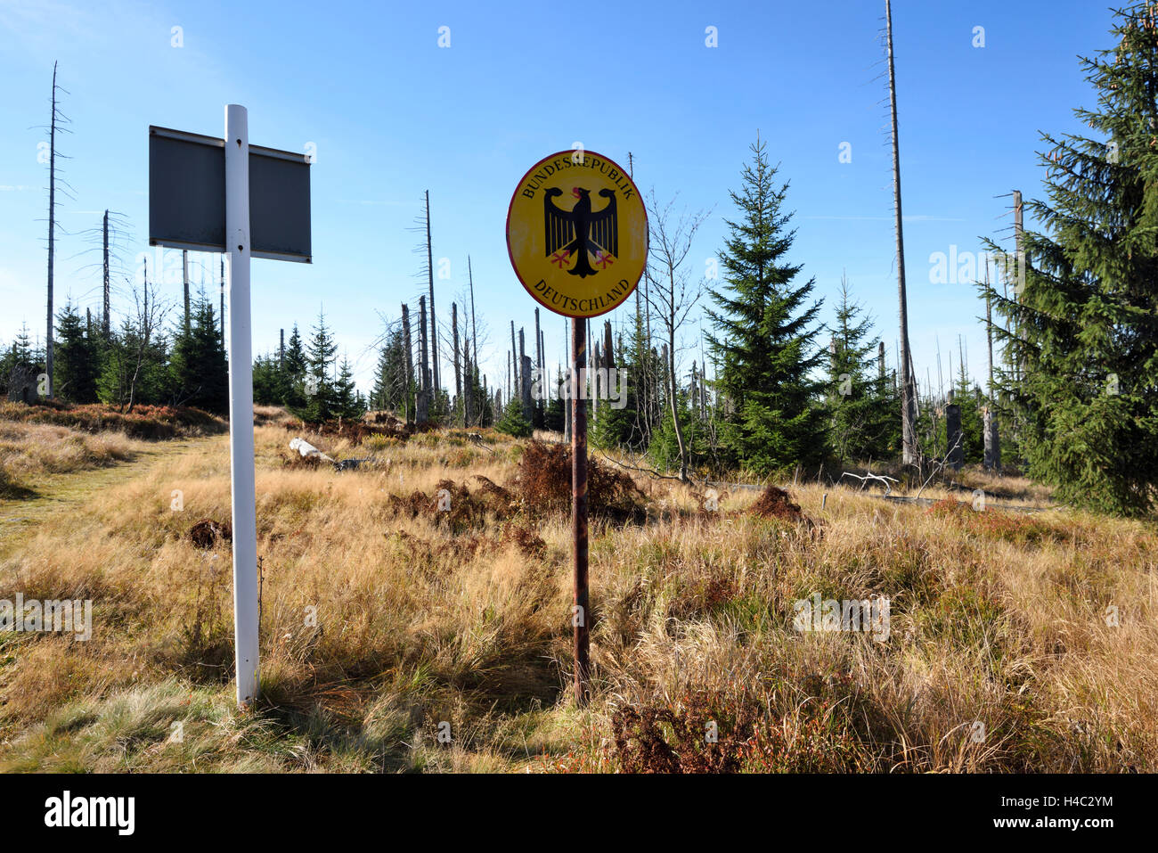State border, landscape, autumn Stock Photo - Alamy