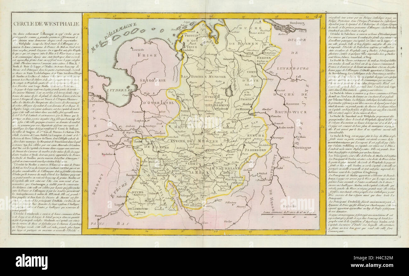 'Cercle de Westphalie' by J-B.L. Clouet. Westphalia Westfalia 1787 old ...