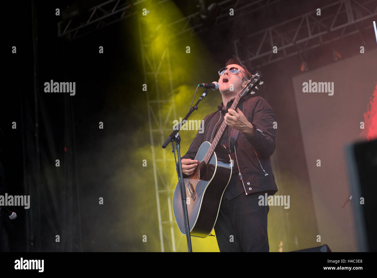 Nick Urata of DeVotchKa performs at Riot Fest at the National Complex ...
