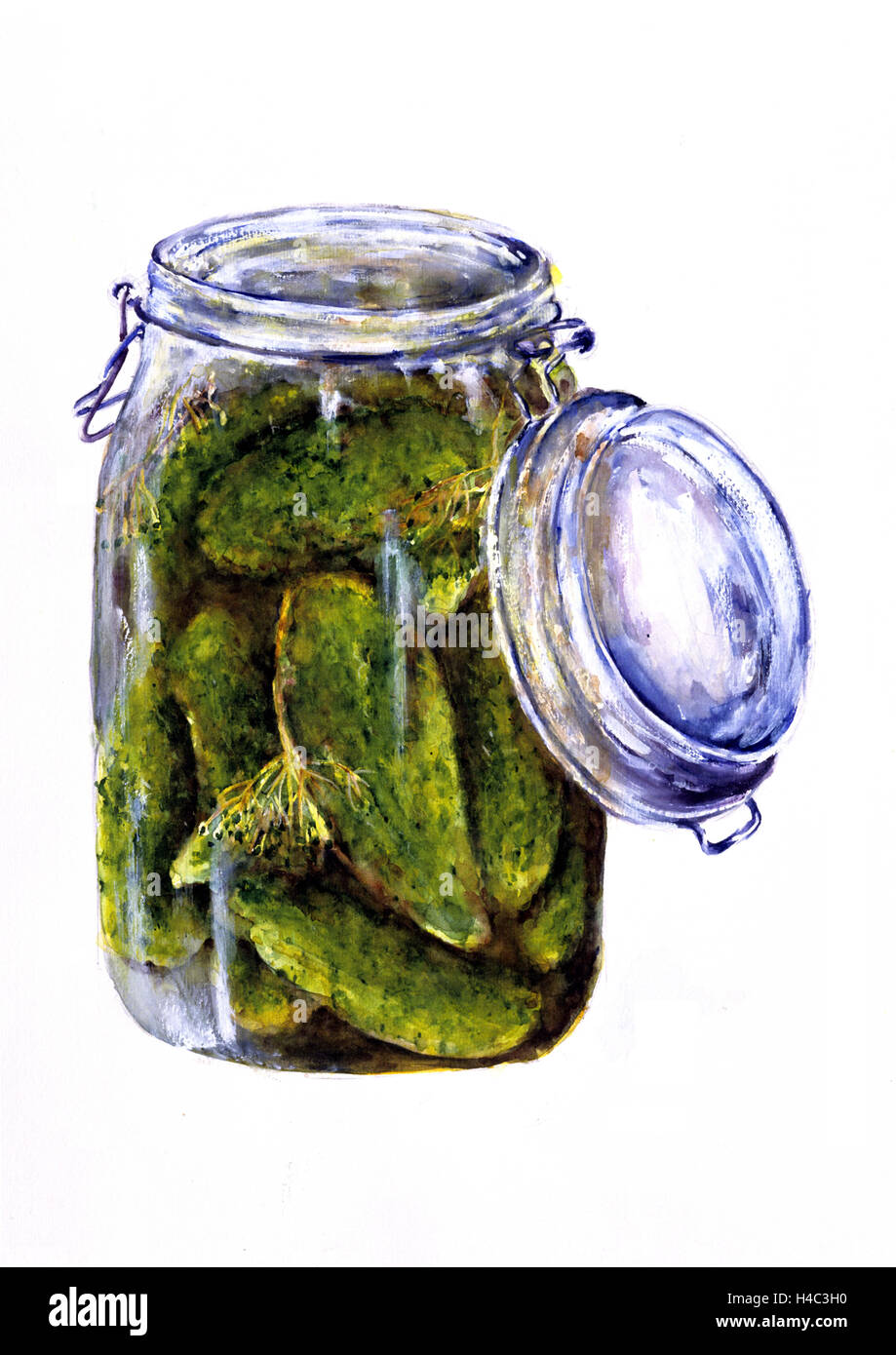 Spice jar illustration Cut Out Stock Images & Pictures - Alamy