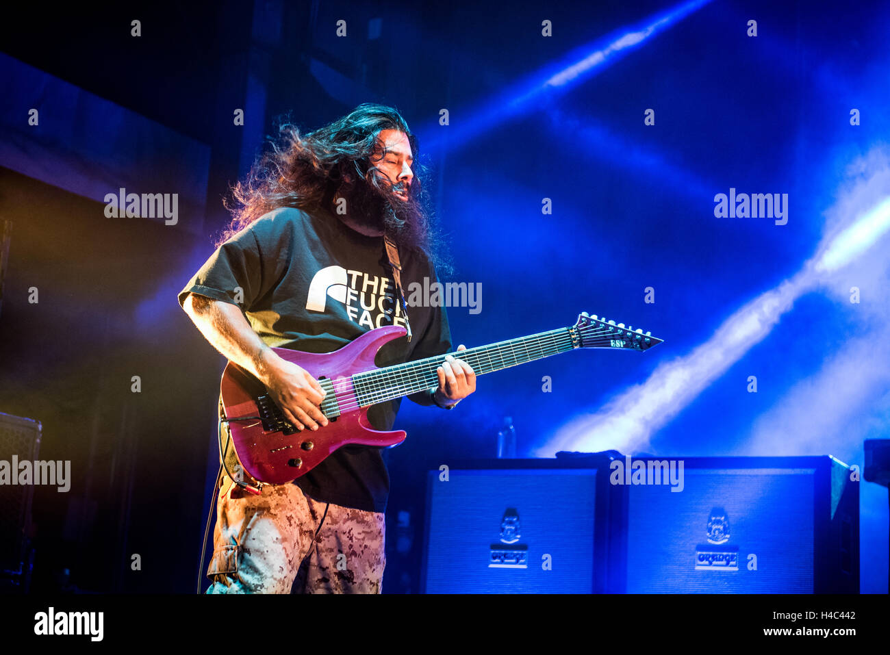Stephen Carpenter performs at Riot Fest Day 1 at the National Western ...