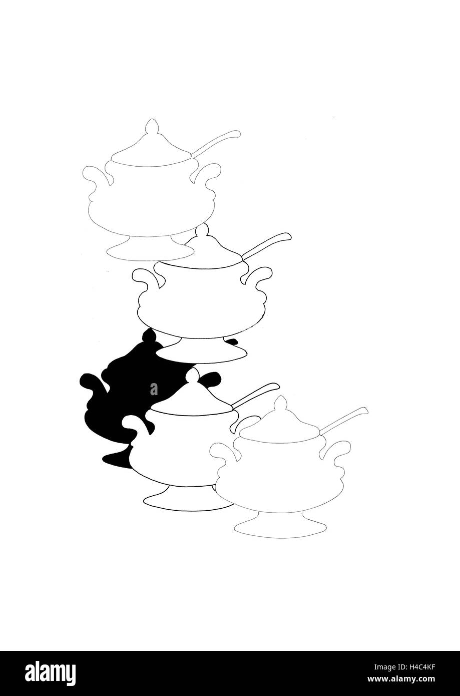 White variations Cut Out Stock Images & Pictures - Alamy