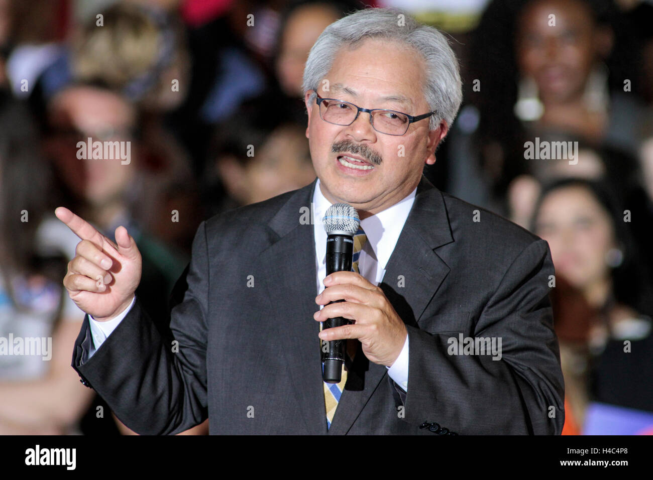 SAN FRANCISCO, CA- MAY 26: San Francisco Mayor Ed Lee speaks at a ...