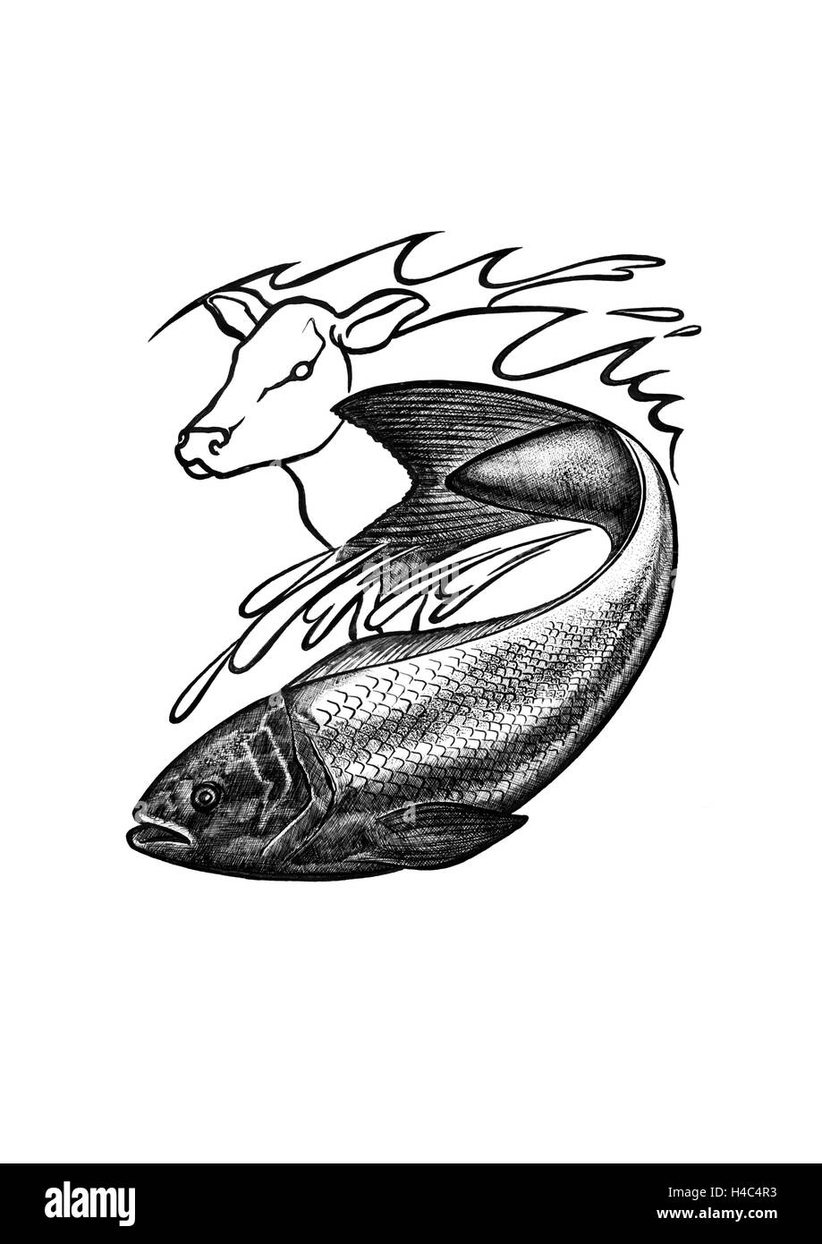 Game and fish Stock Photo - Alamy