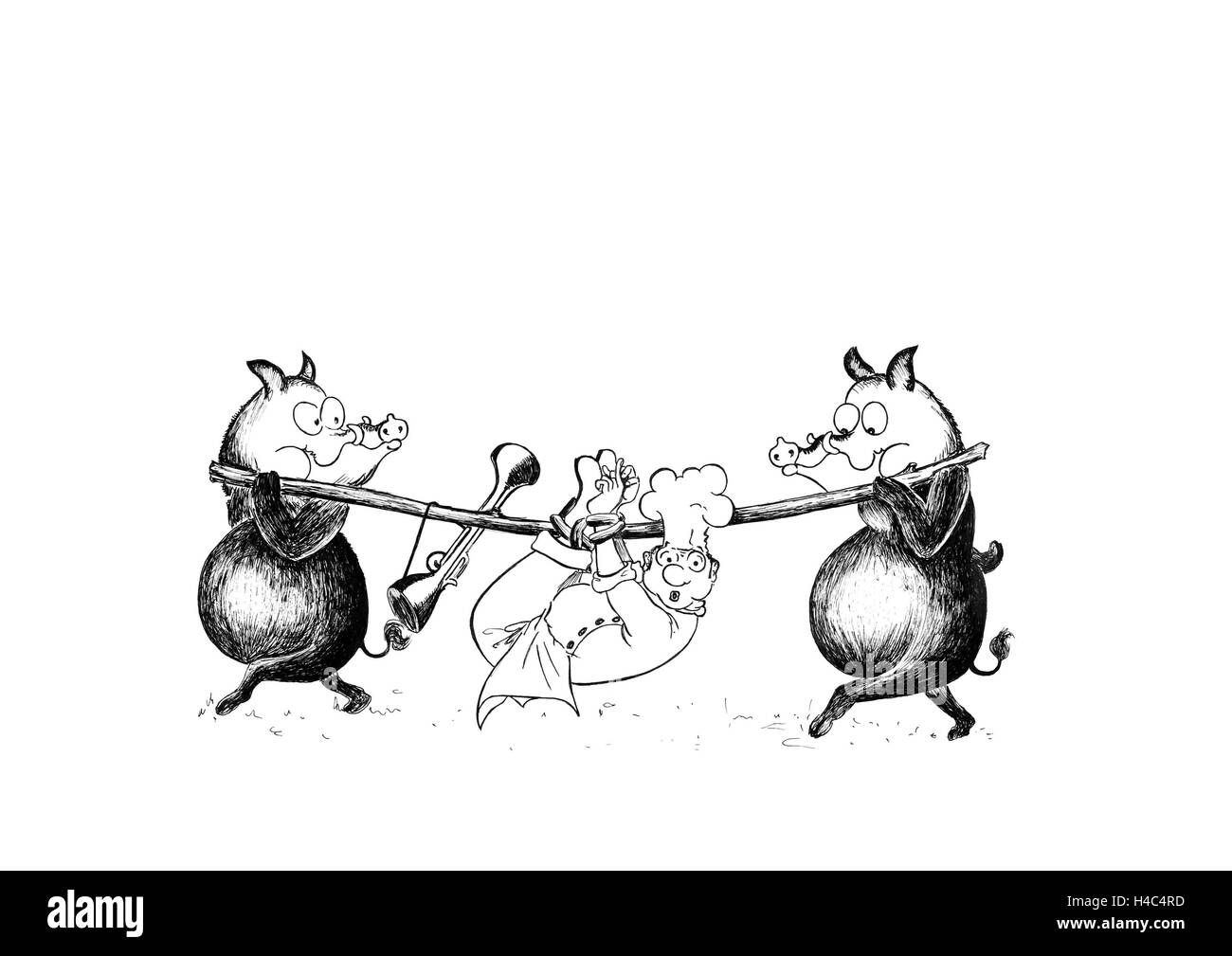 Boars Black and White Stock Photos & Images - Alamy