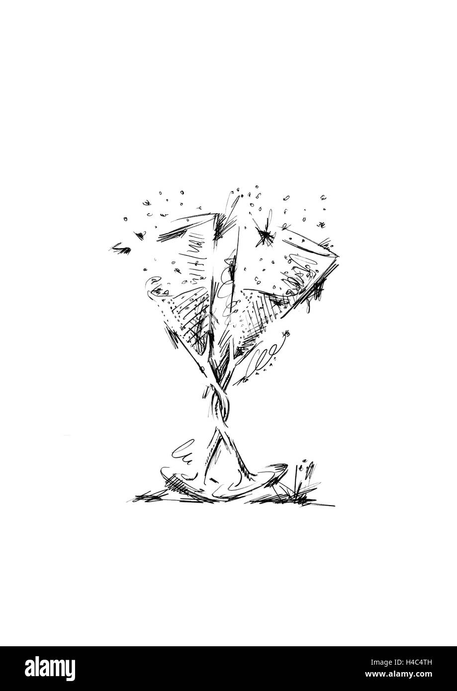 Two entwined Black and White Stock Photos & Images - Alamy