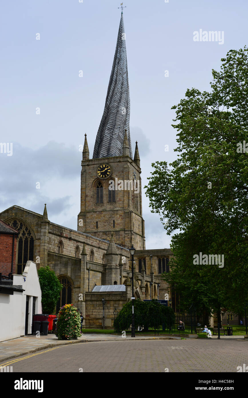 Chesterfield spire hi-res stock photography and images - Alamy