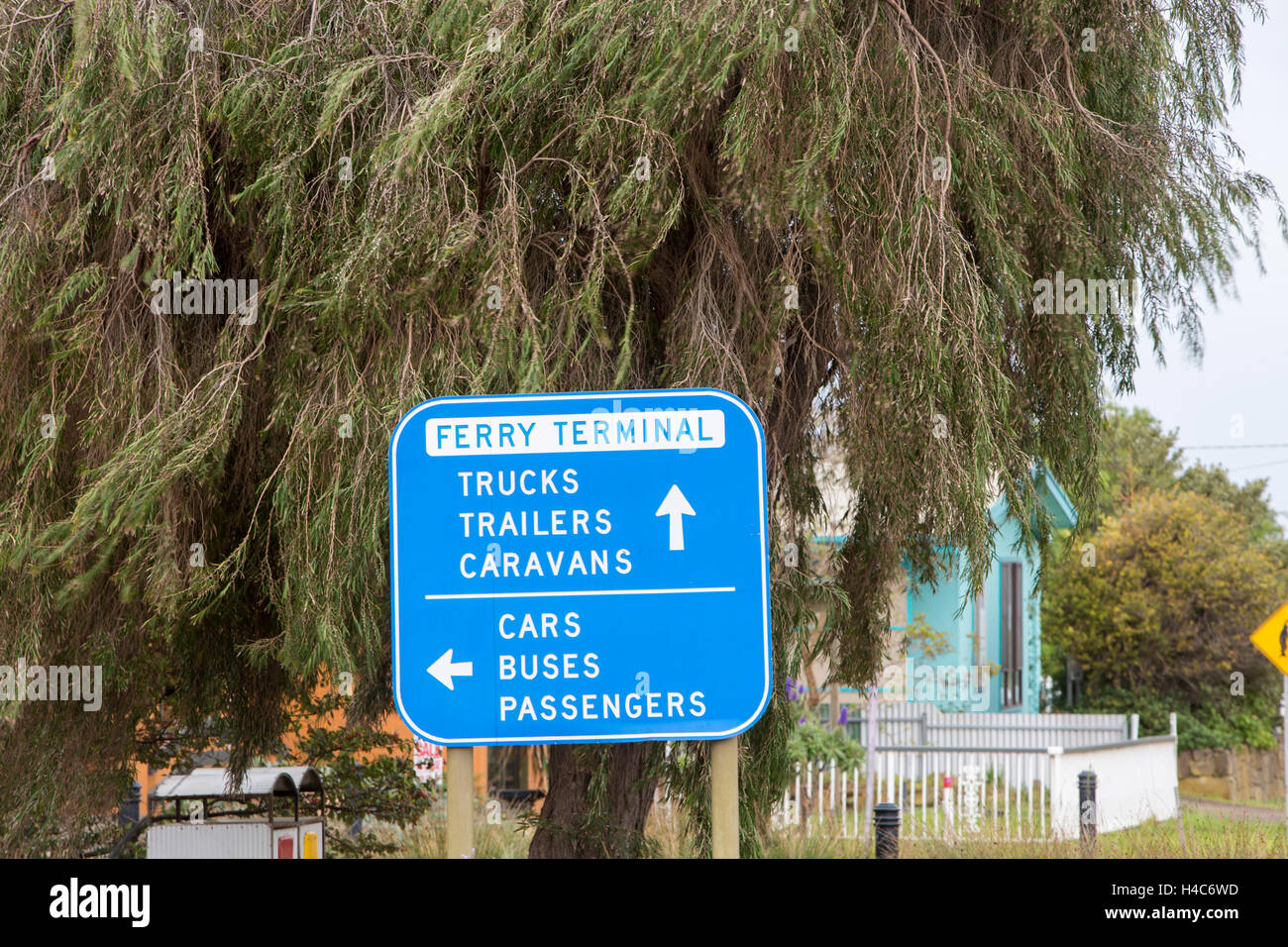 Sign for the ferry terminal on Kangaroo island,South australia Stock ...