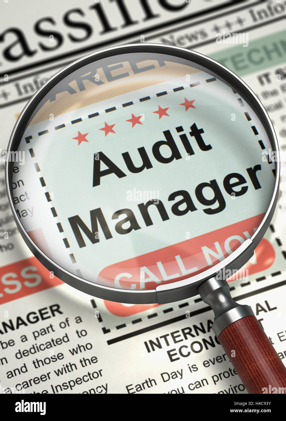 We're Hiring Audit Manager. 3D Stock Photo - Alamy