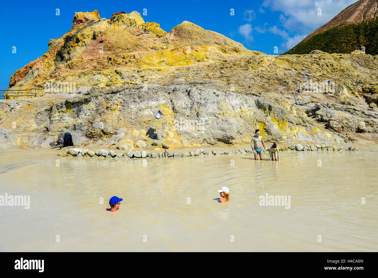 Italy Sicily Aeolian Islands Vulcano Island Volcano Island Thermal mud ...