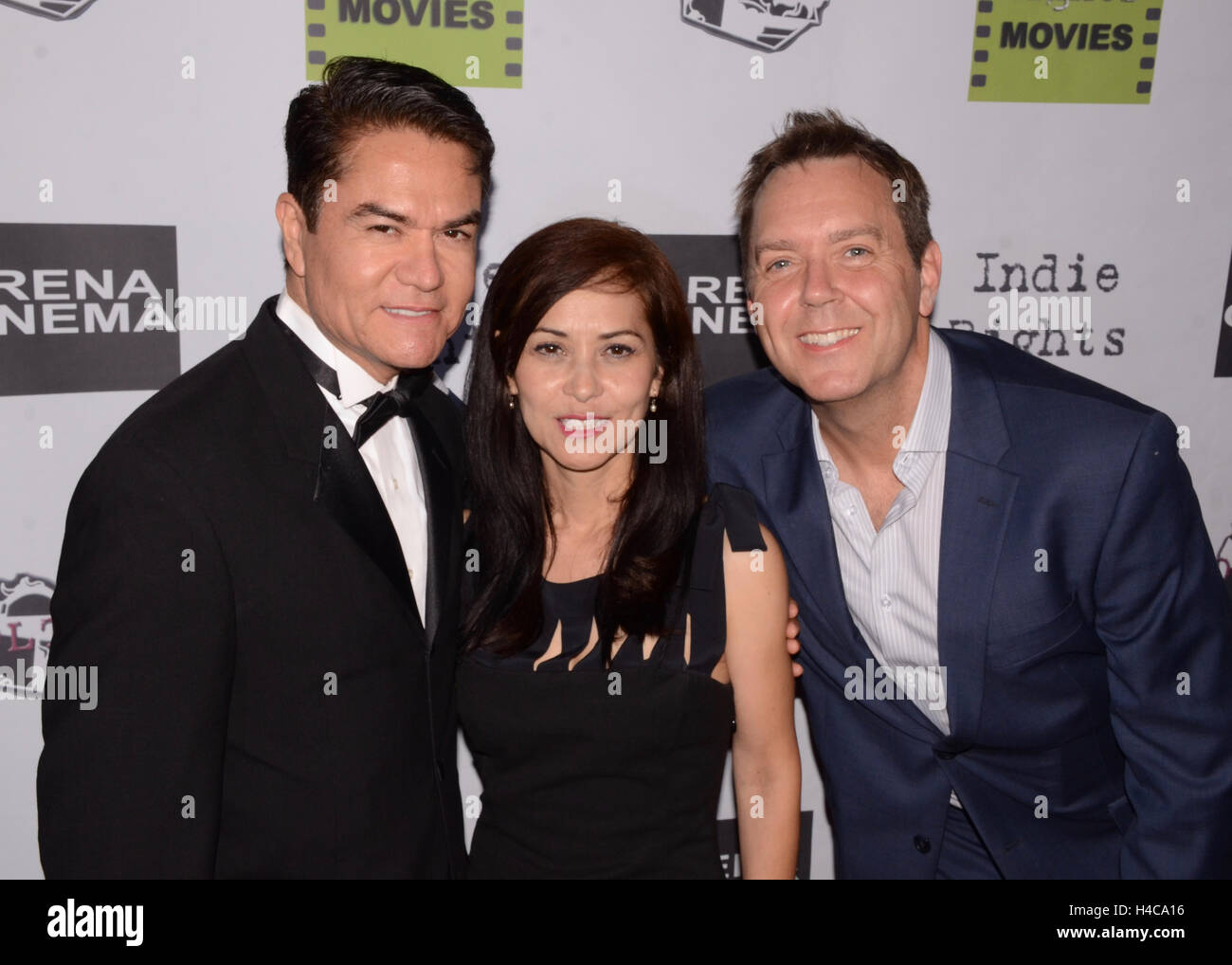 Rob Macie, Adriana Macie and Philip Johnson arrives for "Einstein's God ...