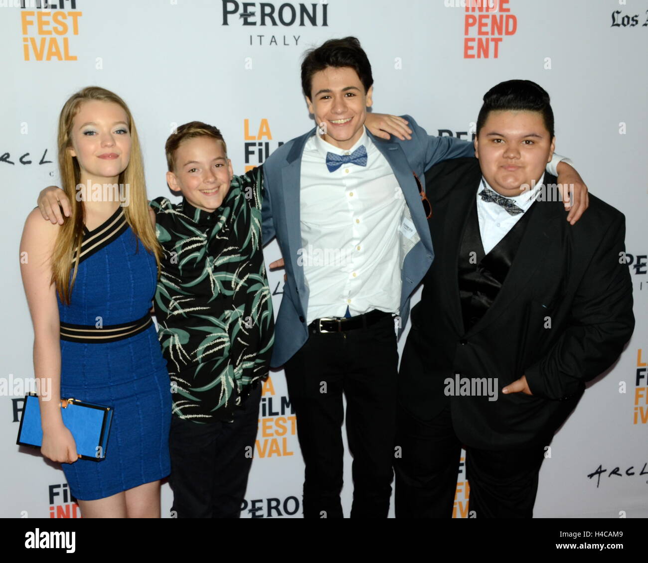 (L-R) Jade Pettyjohn, Jonah Beres, Diego Josef and Jovan Armand at the ...
