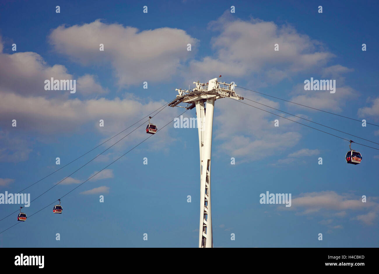 Cable car, gondola, mast, heaven Stock Photo - Alamy