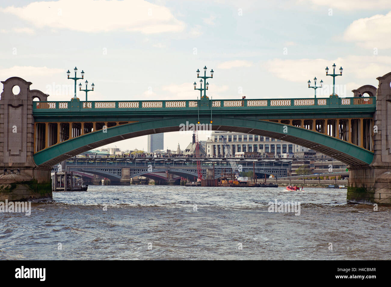 Architecture, bridge, town, river Stock Photo - Alamy
