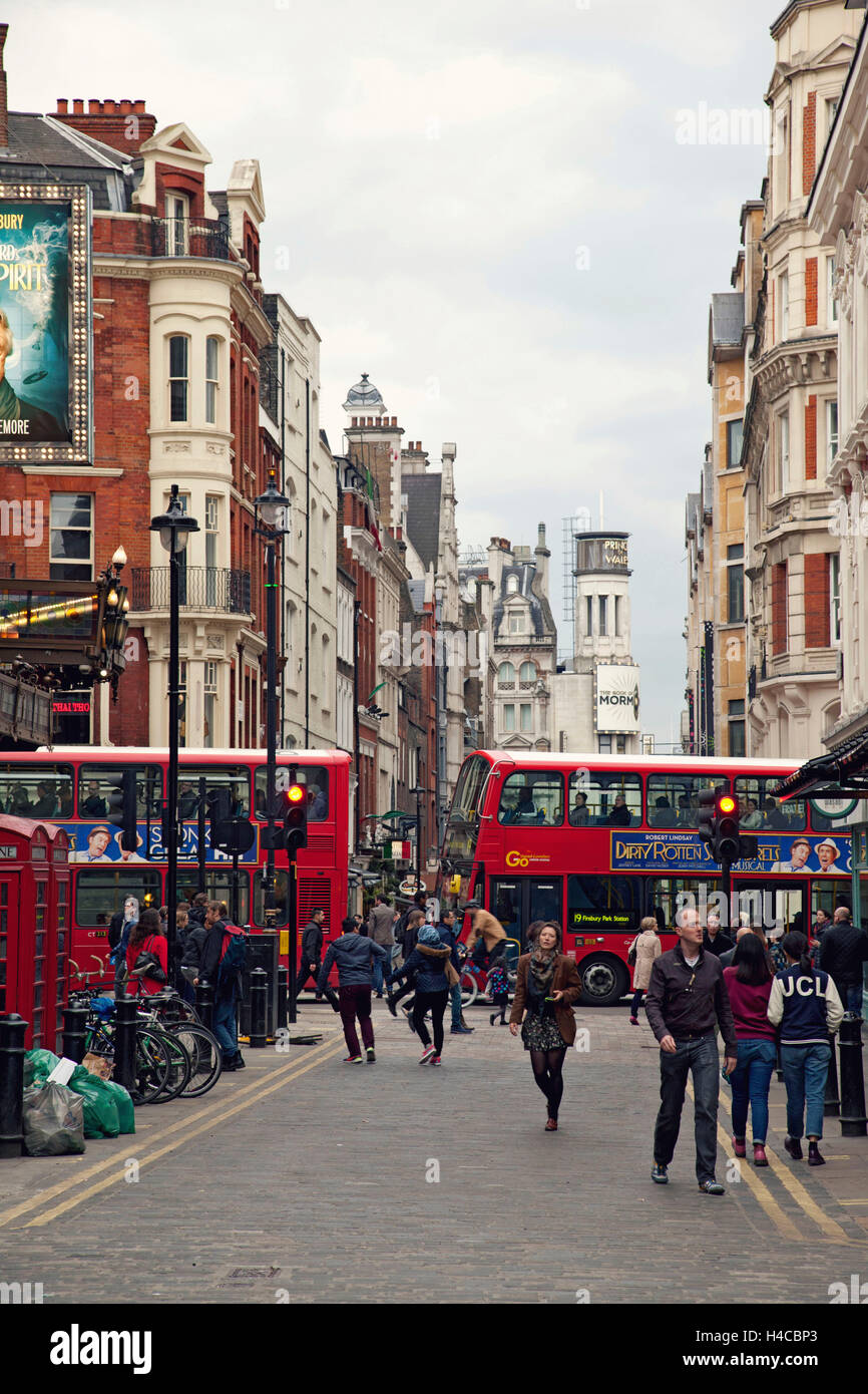 Street, town, bus, In British Stock Photo - Alamy