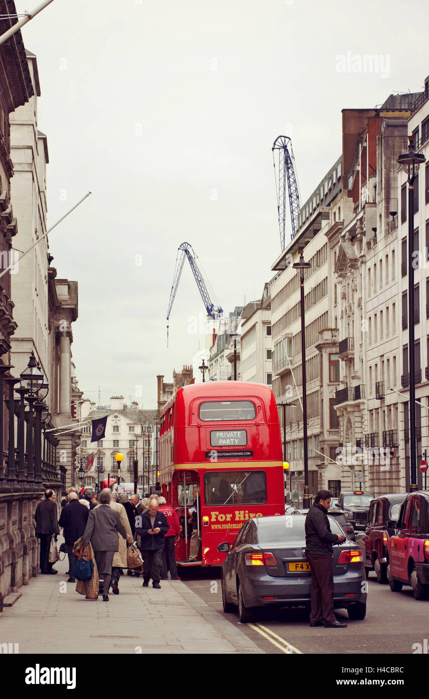 Great Britain, London, street, town, bus, In British Stock Photo - Alamy