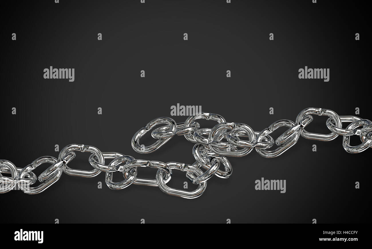 strong chain 3d render Stock Photo - Alamy