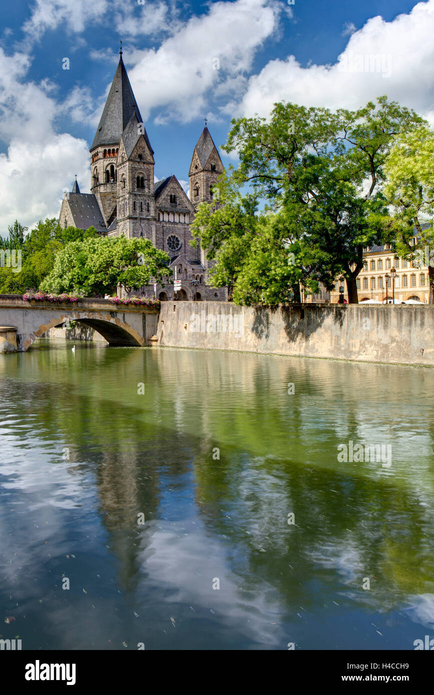 Temple Neuf, church, Metz, Département Moselle, region Alsace-Champagne ...