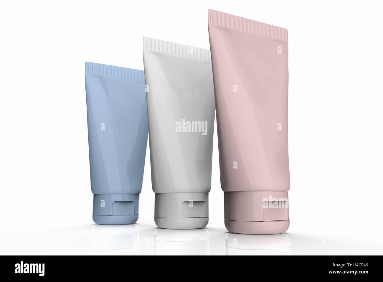 Three different cream tubes Stock Photo - Alamy