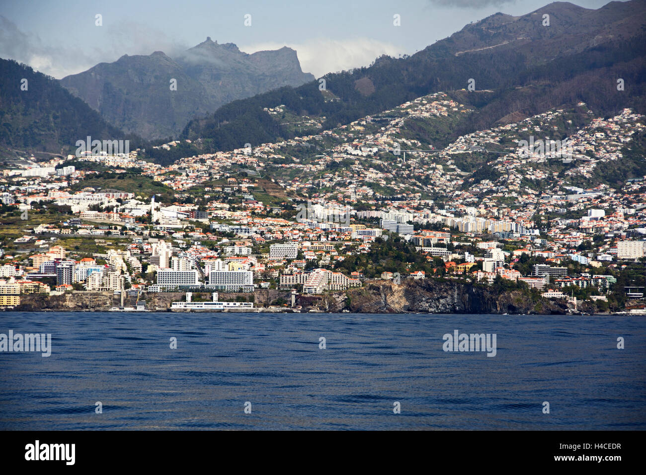 Madeira, view on Funchal Stock Photo - Alamy