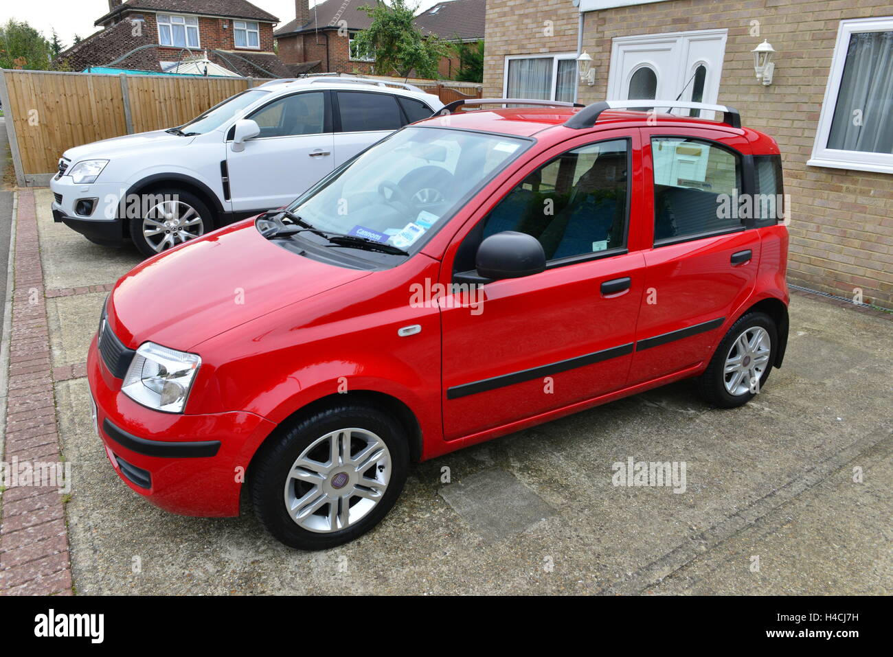 Red Fiat Panda Stock Photo - Alamy