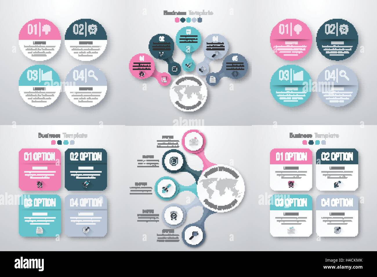 Set with infographics Stock Vector Image & Art - Alamy