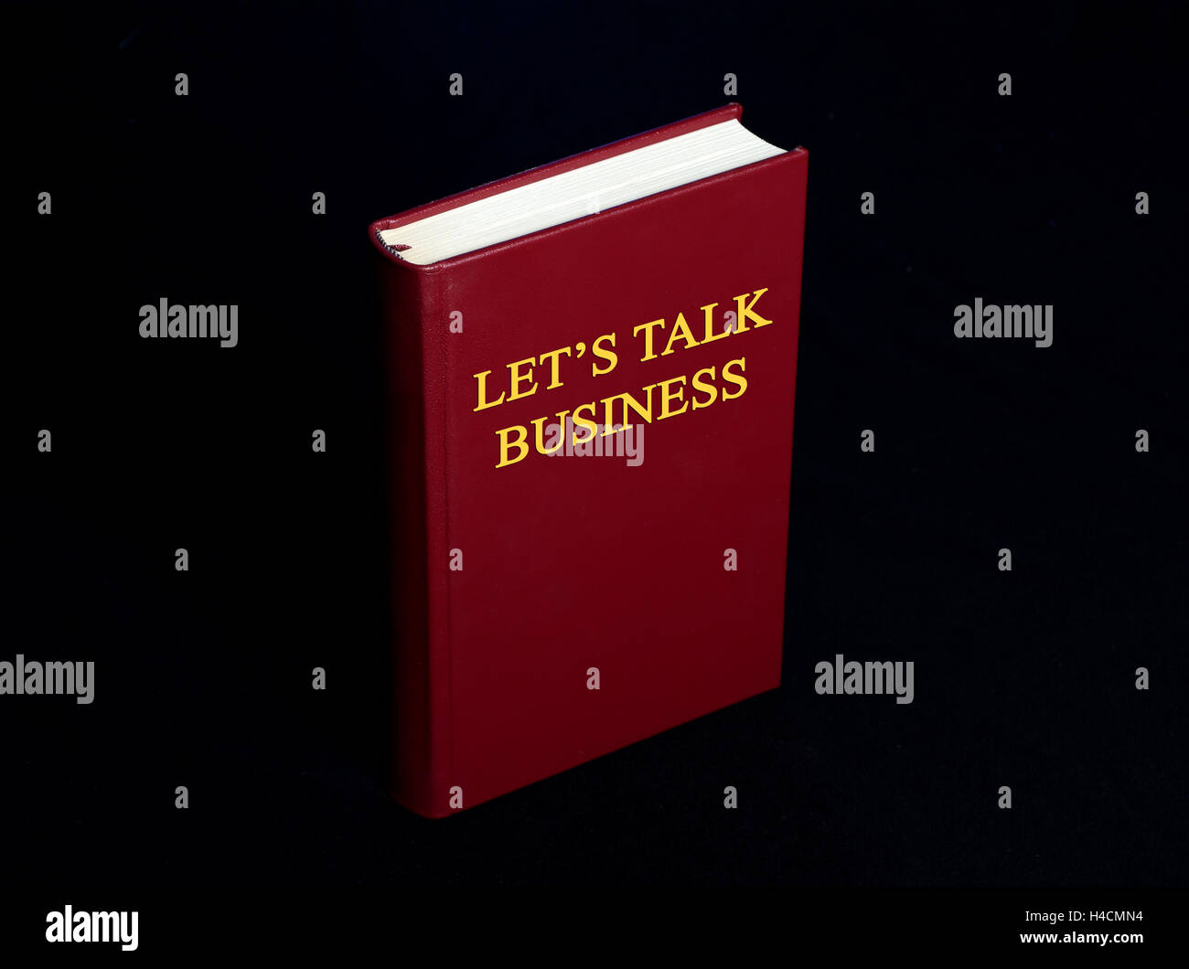 Let's Talk Business Book Cover Design on black background Stock Photo ...