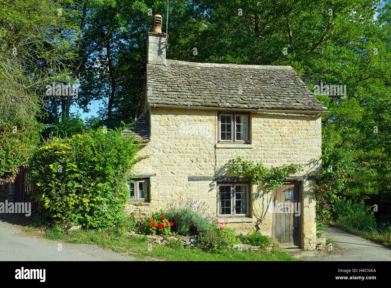 Great Britain, Gloucestershire, Bibury, Arlington Row, working-class ...