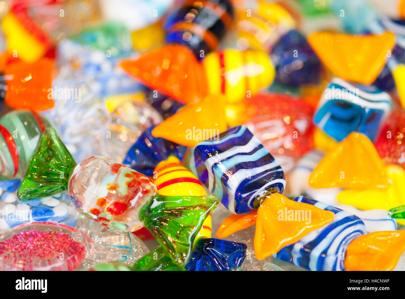 coloured sweets glass Stock Photo - Alamy