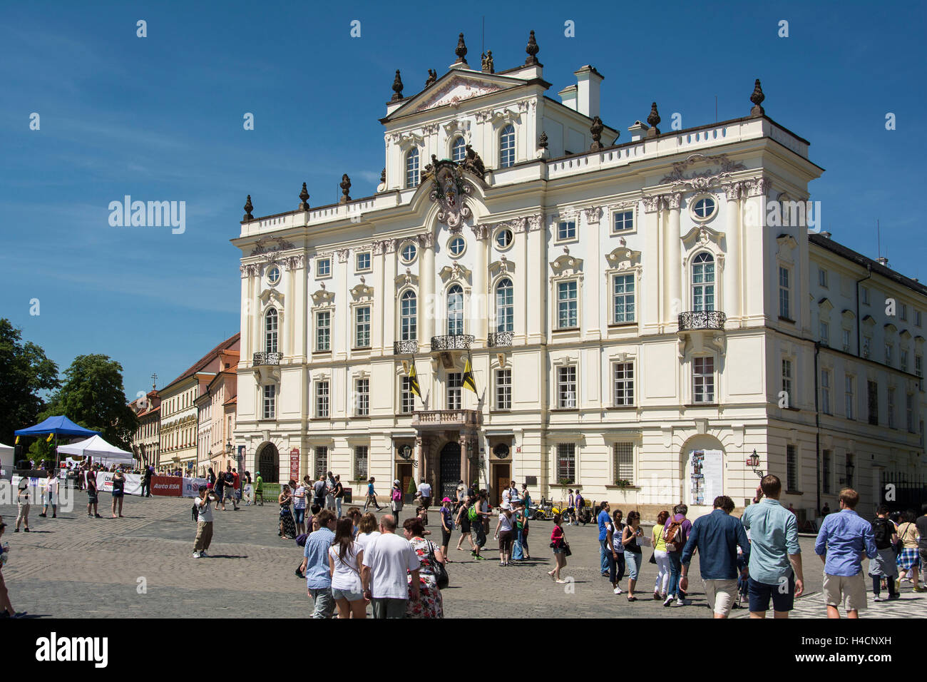 Prague, archiepiscopal palace Stock Photo - Alamy