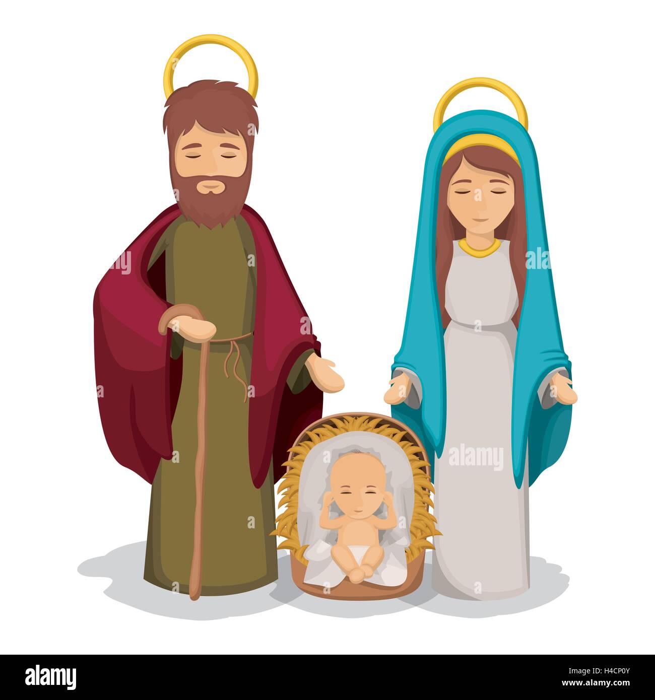Mary and joseph with baby jesus design Stock Vector Image & Art - Alamy
