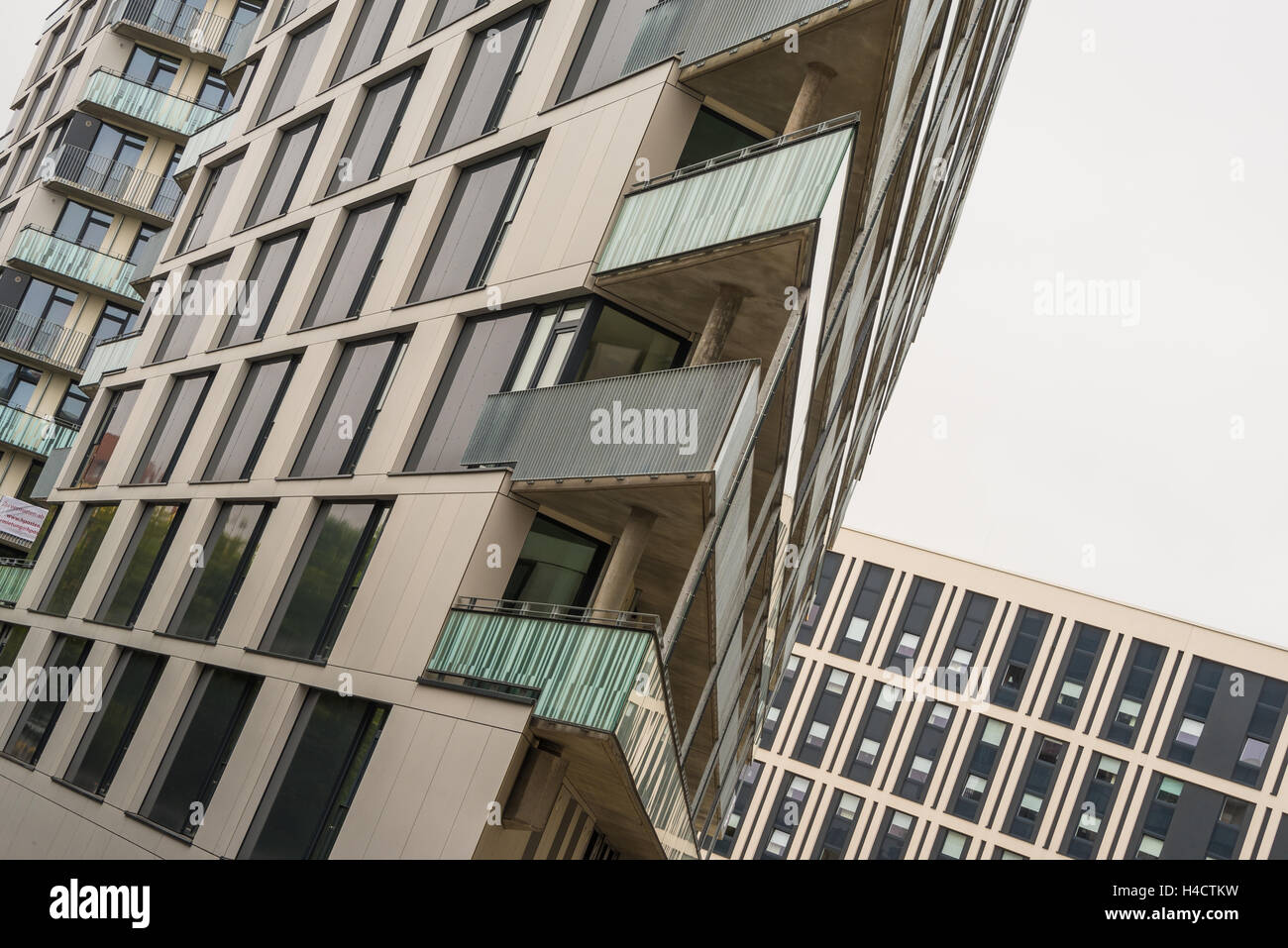 abstract view of edge of buildings with many windows Stock Photo - Alamy
