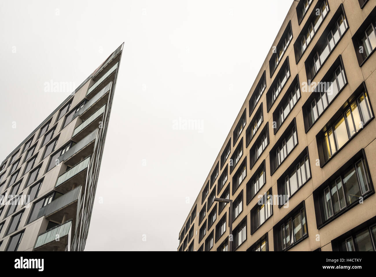 abstract view of edge of buildings with many windows Stock Photo - Alamy