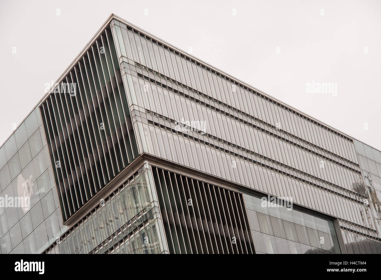 abstract view of edge of buildings with many windows Stock Photo - Alamy