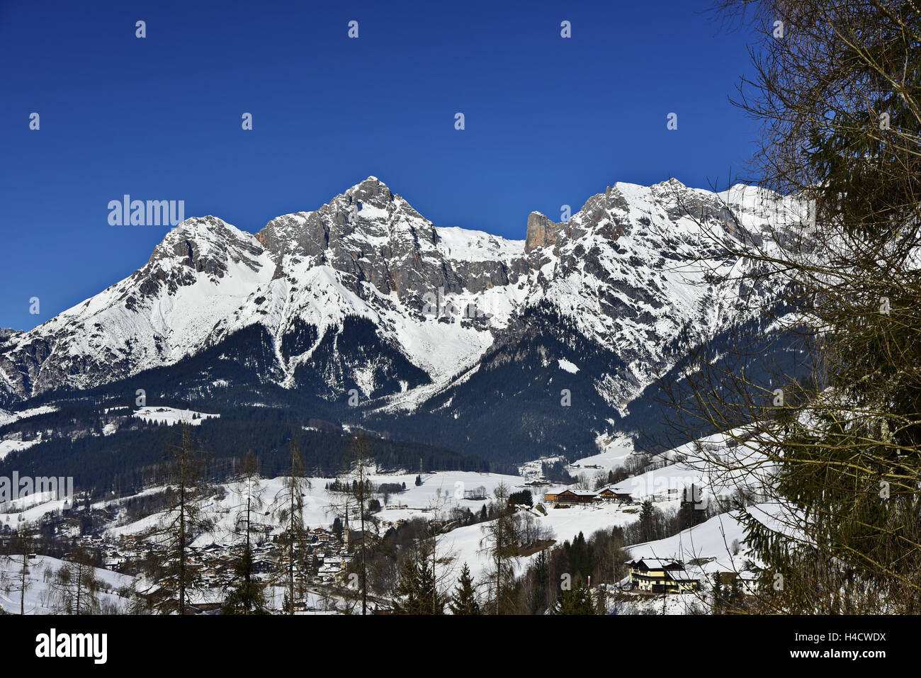 Steinernes Meer with summer stone and wide horn Stock Photo - Alamy