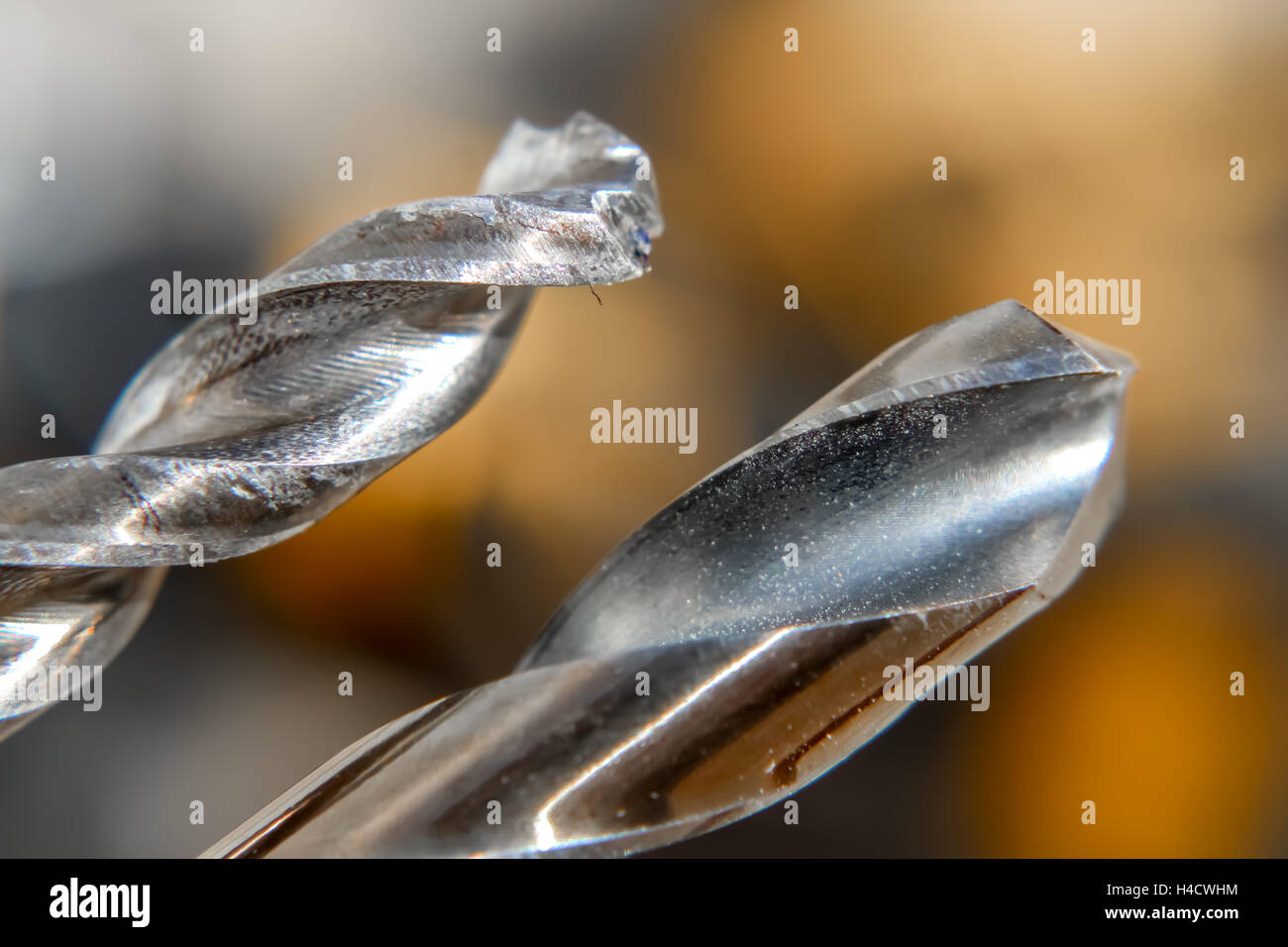 The Close Up Drill Bits At the Construction Site Stock Photo - Alamy