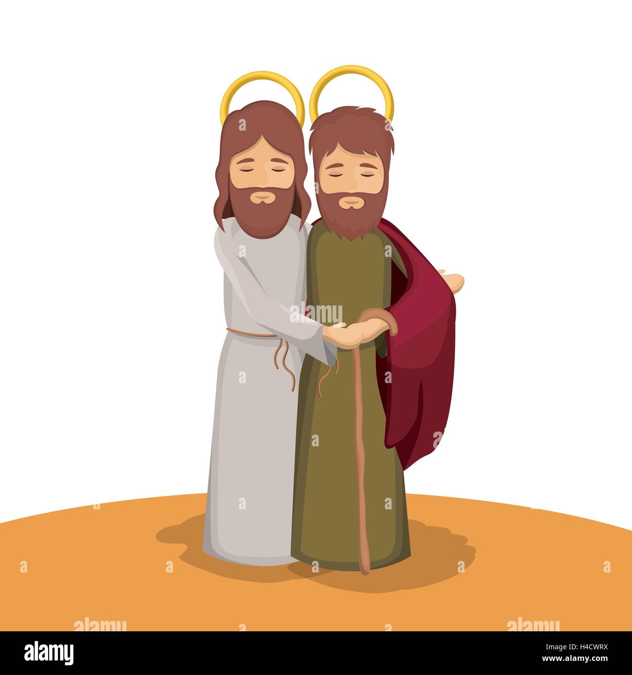 Jesus joseph cartoon hi-res stock photography and images - Alamy