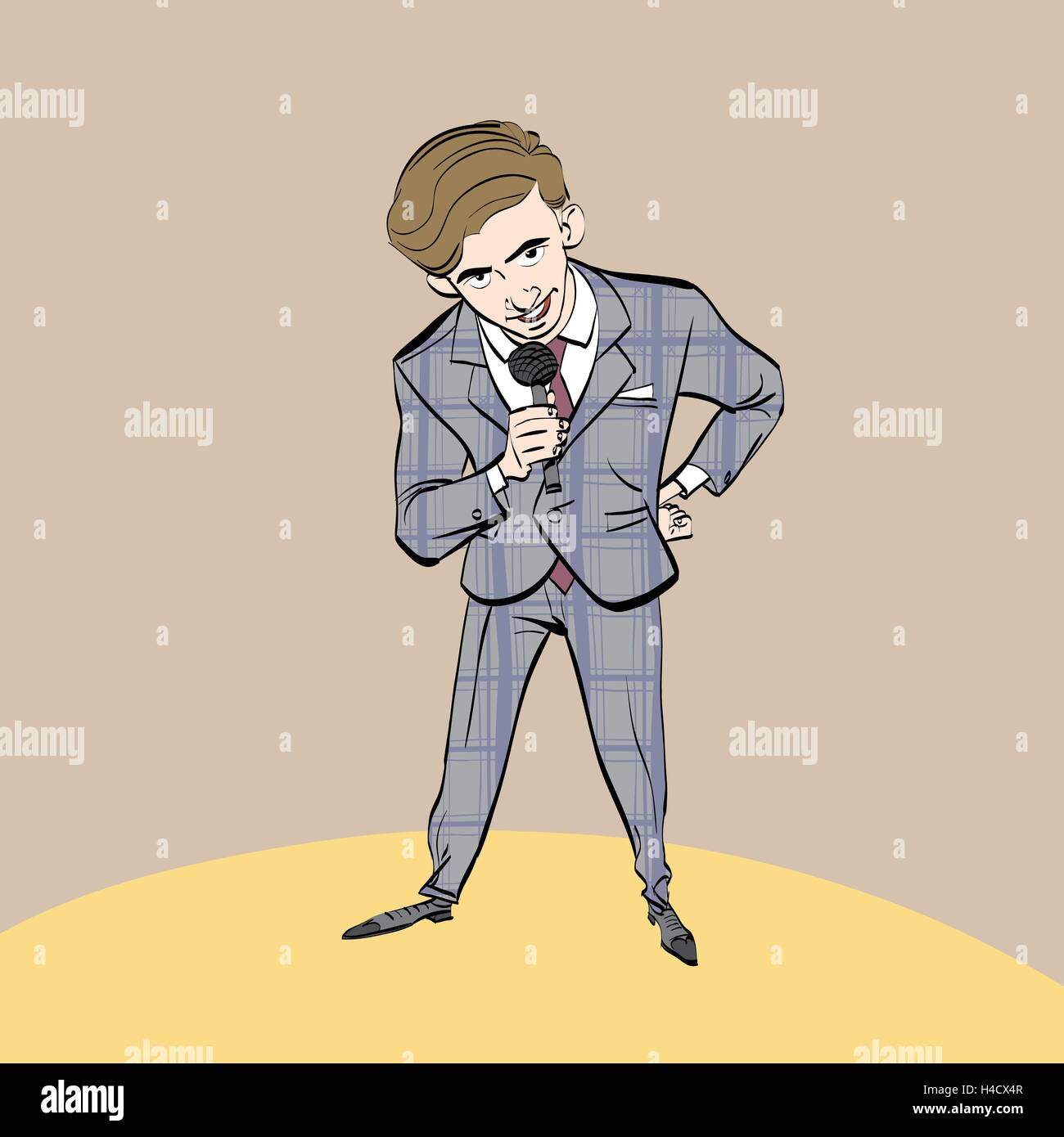 Positive singer Stock Vector Images - Alamy