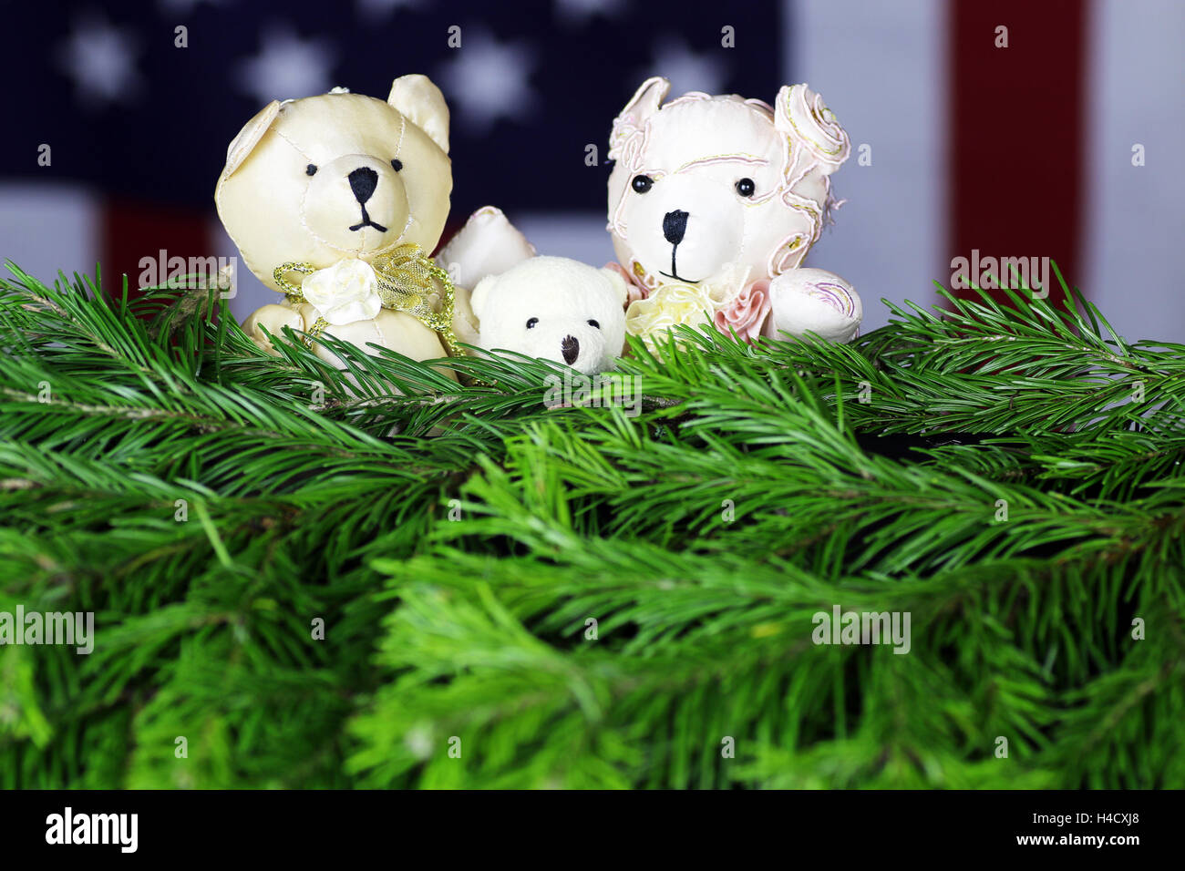 New Year tree toy bears Stock Photo - Alamy