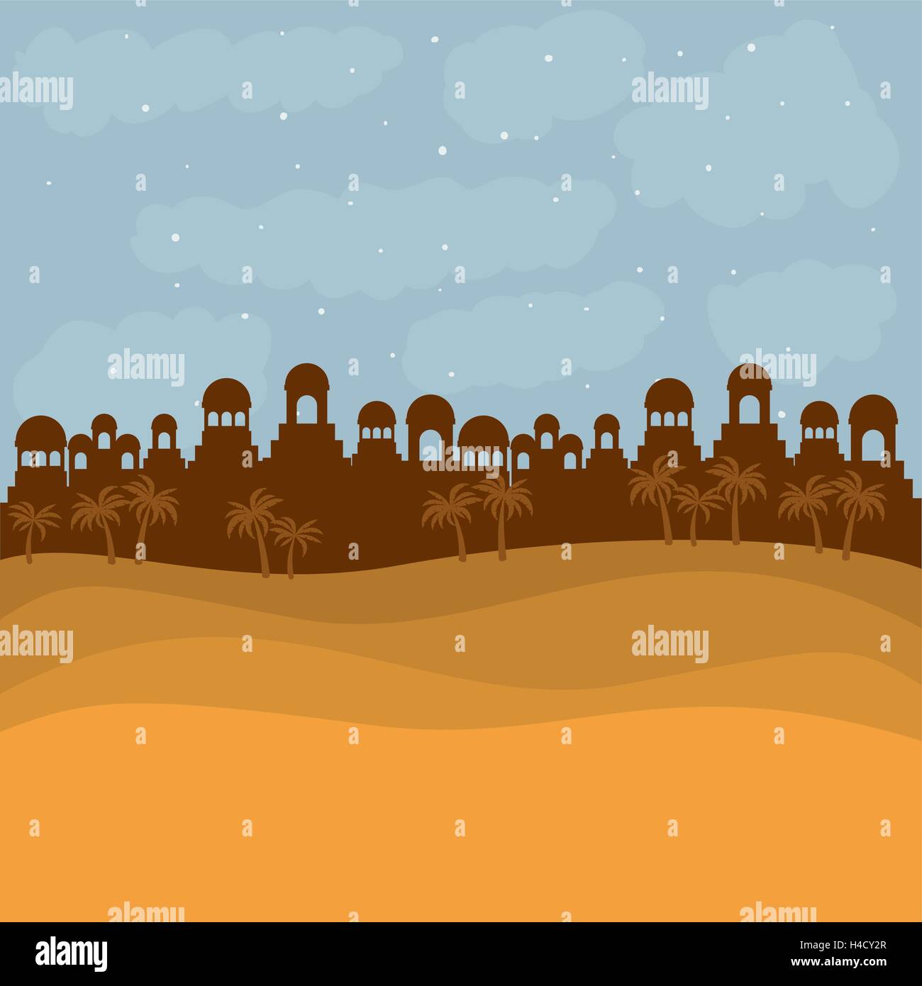 Desert fine art Stock Vector Images - Alamy