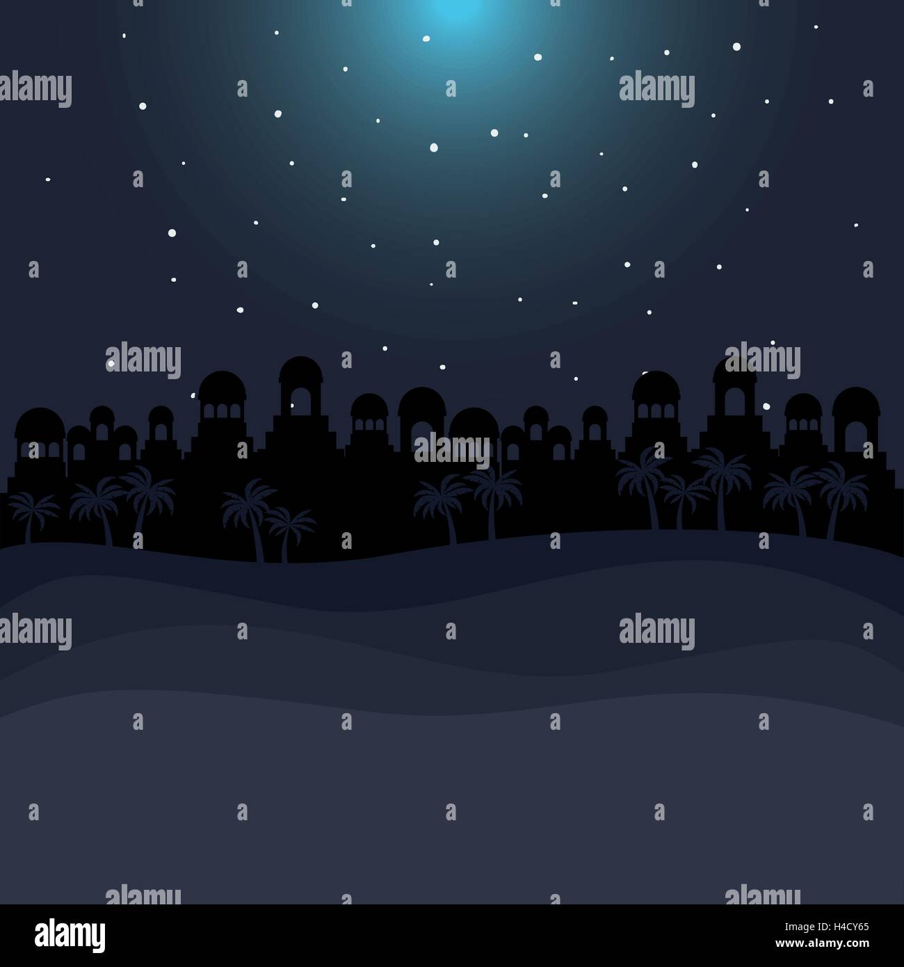 Bethlehem silhouette and desert design Stock Vector Image & Art - Alamy