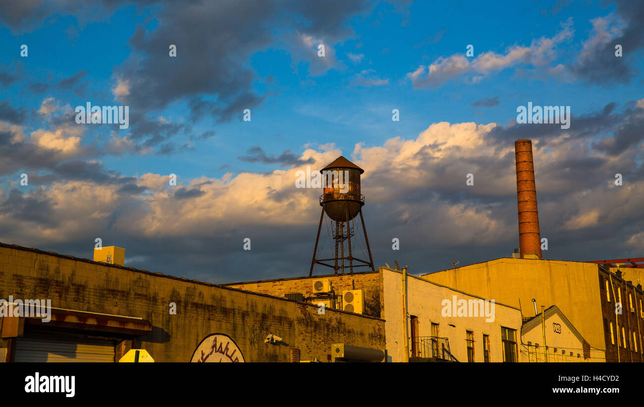 America, USA, New York, Brooklyn, factory building Stock Photo - Alamy