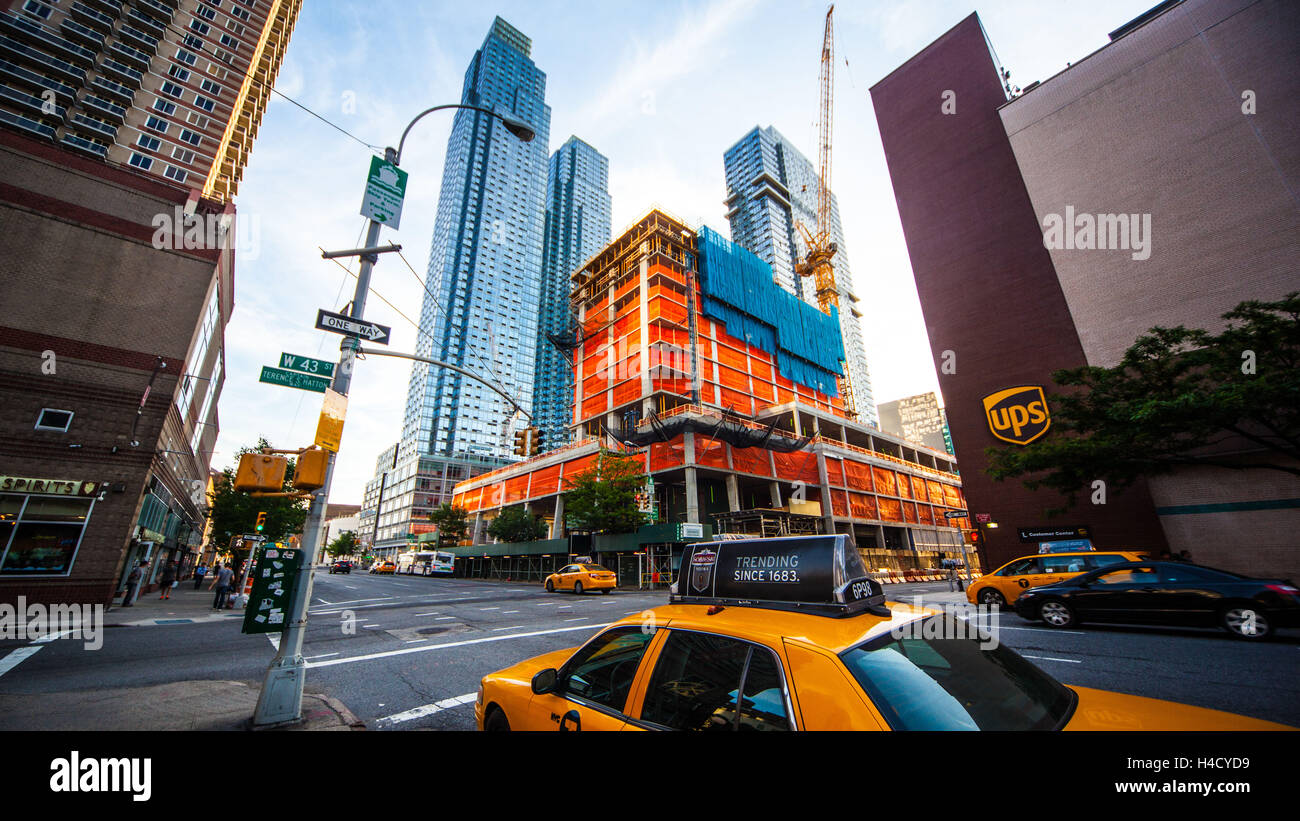 America, USA, New York, Captain Terence S. Hatton Way, 43 Street ...