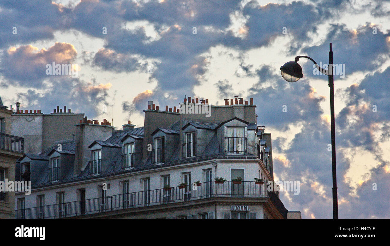 Europe, France, Paris, row of houses Stock Photo - Alamy