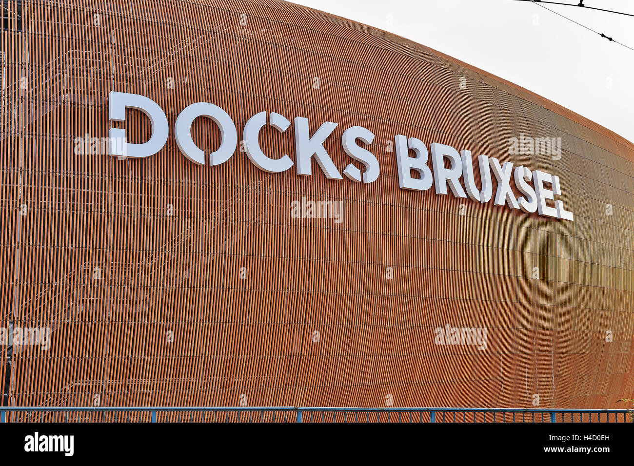 View on the canal from Brussels and Docks Bruxsel - New shopping district Stock Photo - Alamy